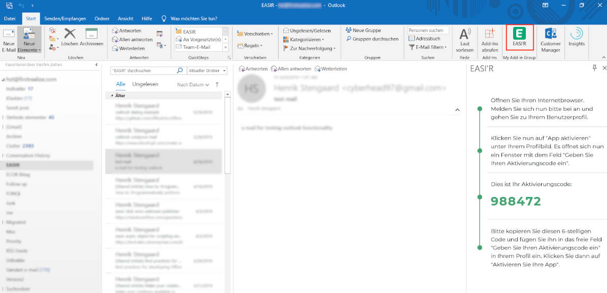 Outlook 2019, Office 365, Outlook Add-In (Datei) Installationsanleitung ...